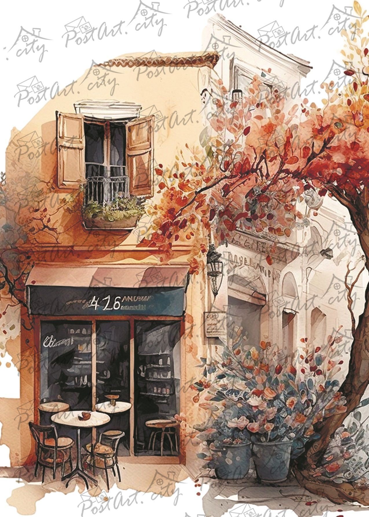 Spring Cafe (23-19) - PostArt City